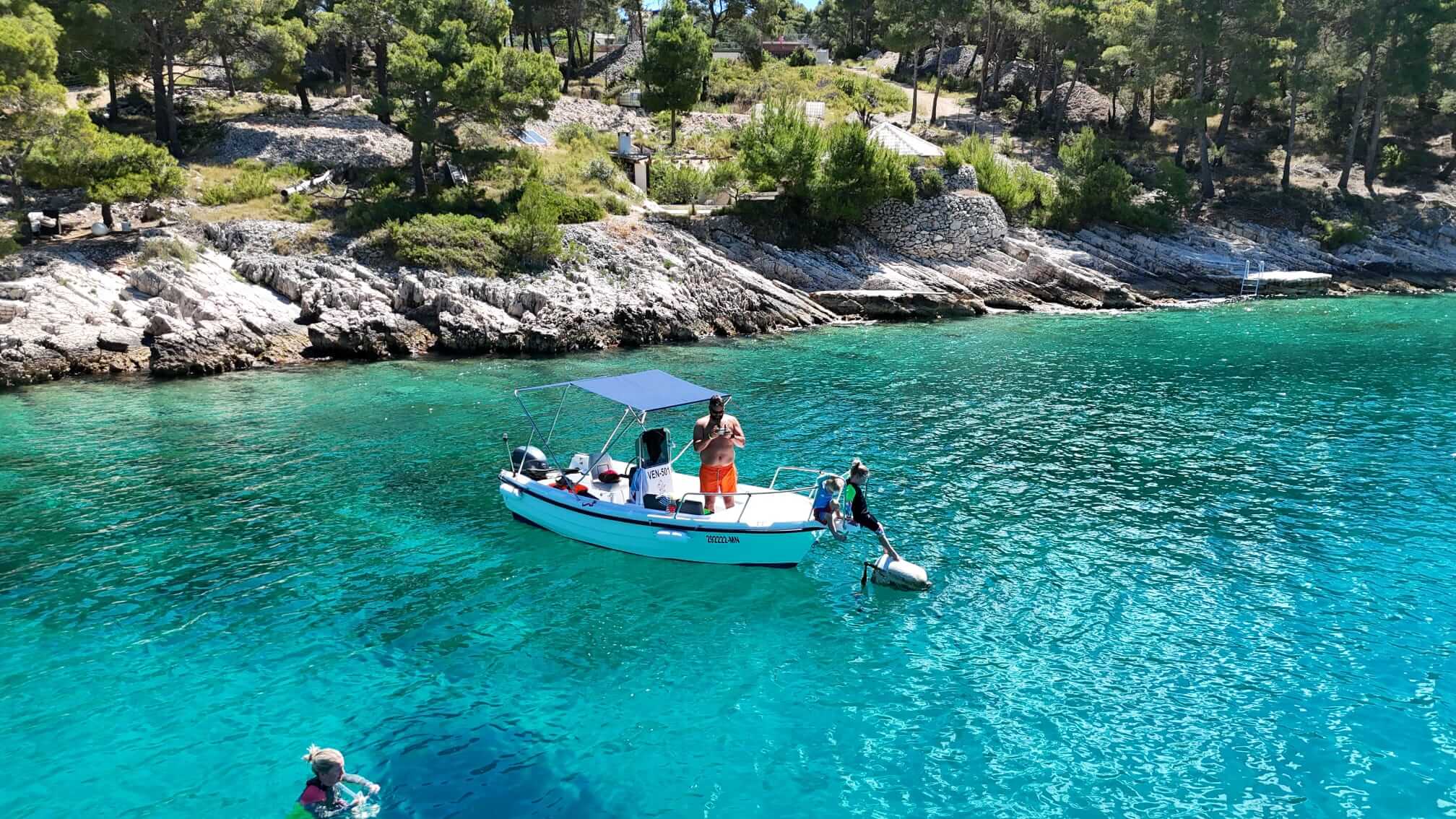 A Perfect Family Day by Boat around Brac - discover Brac’s hidden coves.